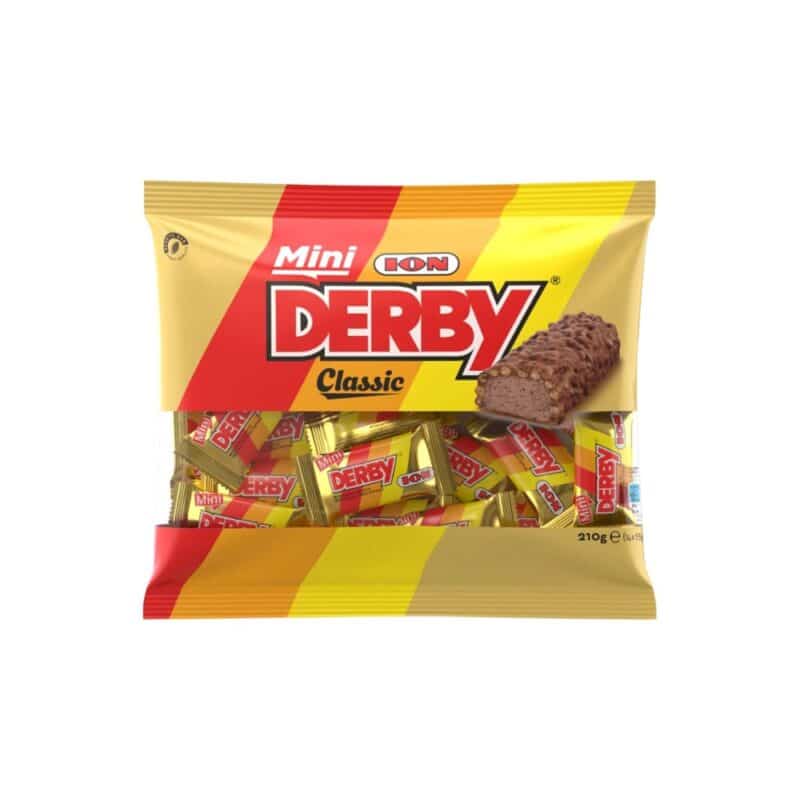 ION Derby Mini 210g - Bocconcini di cioccolato greco | Unbox Greece